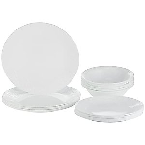 Corelle Bella Faenza 18 Piece Dinnerware Set - White