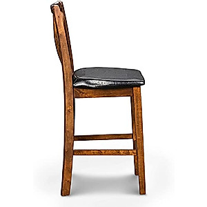 New Classic Furniture Dixon Counter Height Dining Set, Espresso, 5-Piece