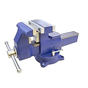 Yost Vises 855-D2 Industrial Grade Reversible Vise, 5.5", Blue