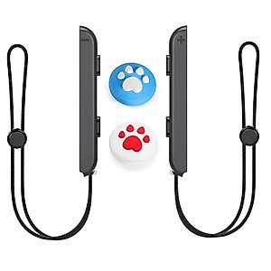 KOOWOD Wrist Strap for Switch Joycon – 1 Pair Lanyard Replacement Parts Accessories Caps for Joy Con Controller