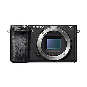 Sony Alpha a6300 Mirrorless Camera: Interchangeable Lens Digital Camera with APS-C, Auto Focus & 4K Video - ILCE 6300 Body with 3” LCD Screen - E Mount Compatible - Black (Includes Body Only)