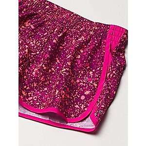 C9 Champion Girls' 2" Woven Running Shorts, Splatter Day Magenta Zeal, Medium