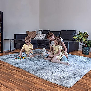 Aternoon 5.3 x 7.5 Feet Shag Area Rugs, Super Soft Fluffy Shaggy Rug Floor Carpet for Living Room, Children Bedroom, Nursery Play Room, Home Decor, 5x8