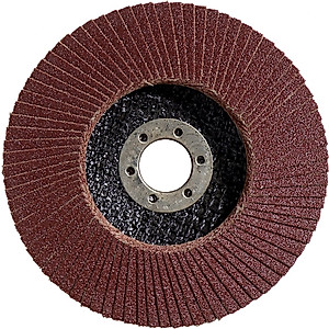 Bosch 2608603714 K80 Flap Disc for Metal, 0 V, Black/Red, 115 mm