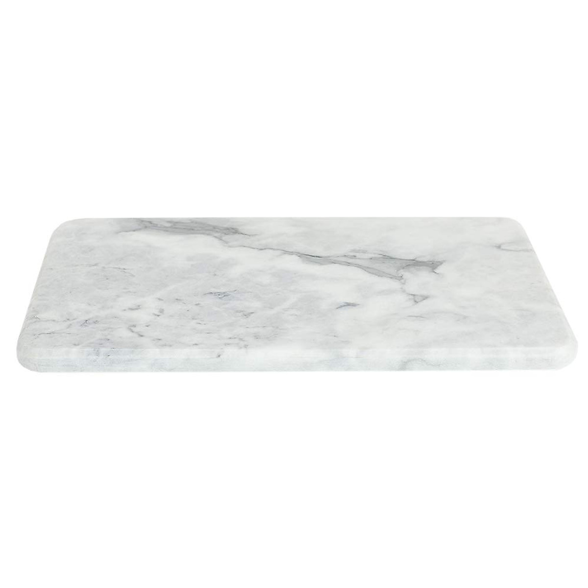 Marble Chopping Board, By Home Basics | 8" x 12", (White), Cutting Boards For Kitchen | Kitchen Cutting Boards With Non-Skid Feet