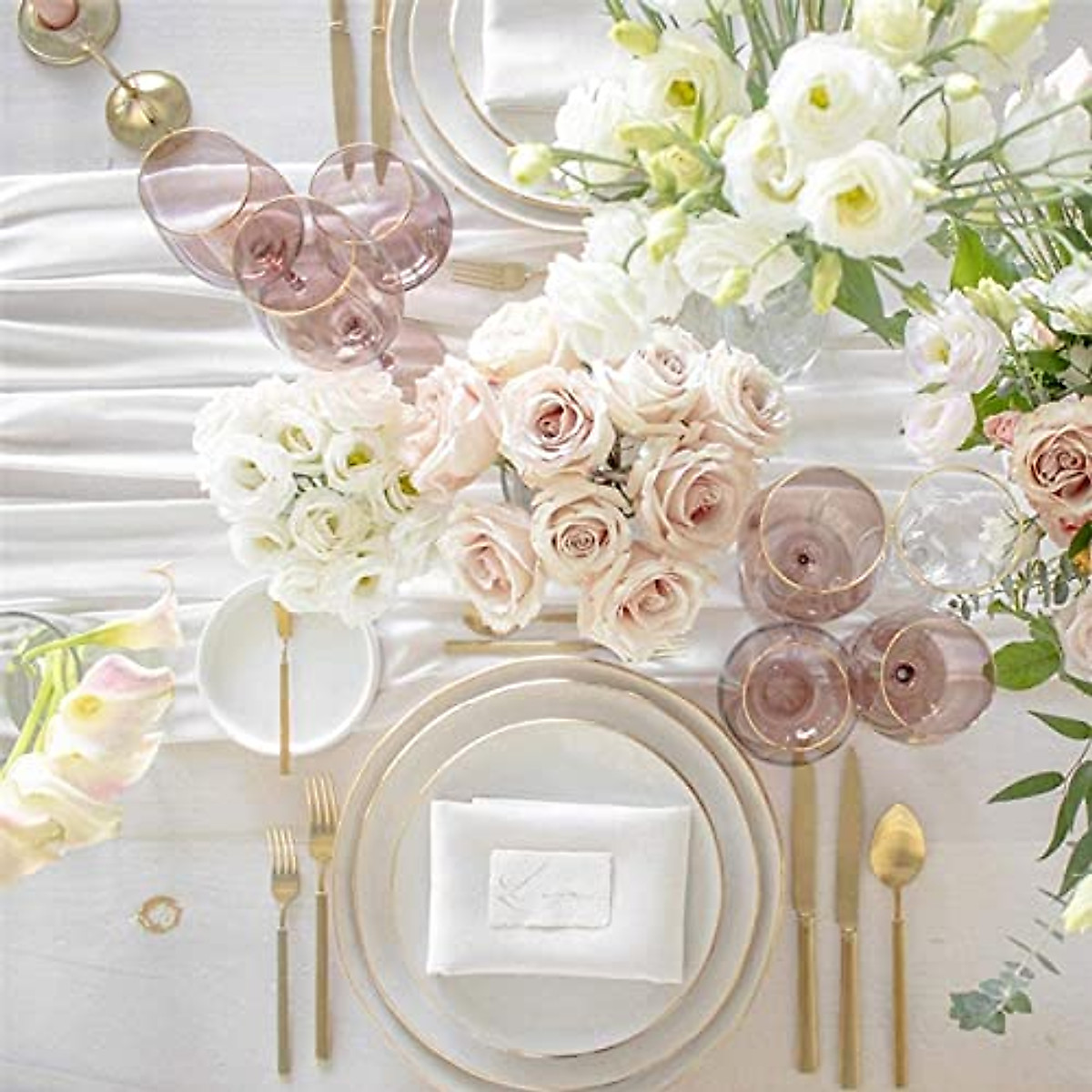 White Chiffon Table Runner for Wedding - White Table Runner, Sheer Party Decor, Rustic Runners for Bridal Baby Shower Decorations 10ft - puphutu