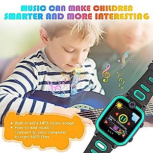 Ralehong Kids Smart Watch Boys, 5 6 7 8 9 Year Old Toys Gifts Boy HD Dual Camera 1080P Video SmartWatches with Pedometer Games Music 1.54' Touchscreen Electronic Learning & Education Toys
