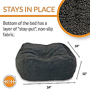 K&H Pet Products Cuddle Cube Pet Bed Gray Small 24 X 24 Inches