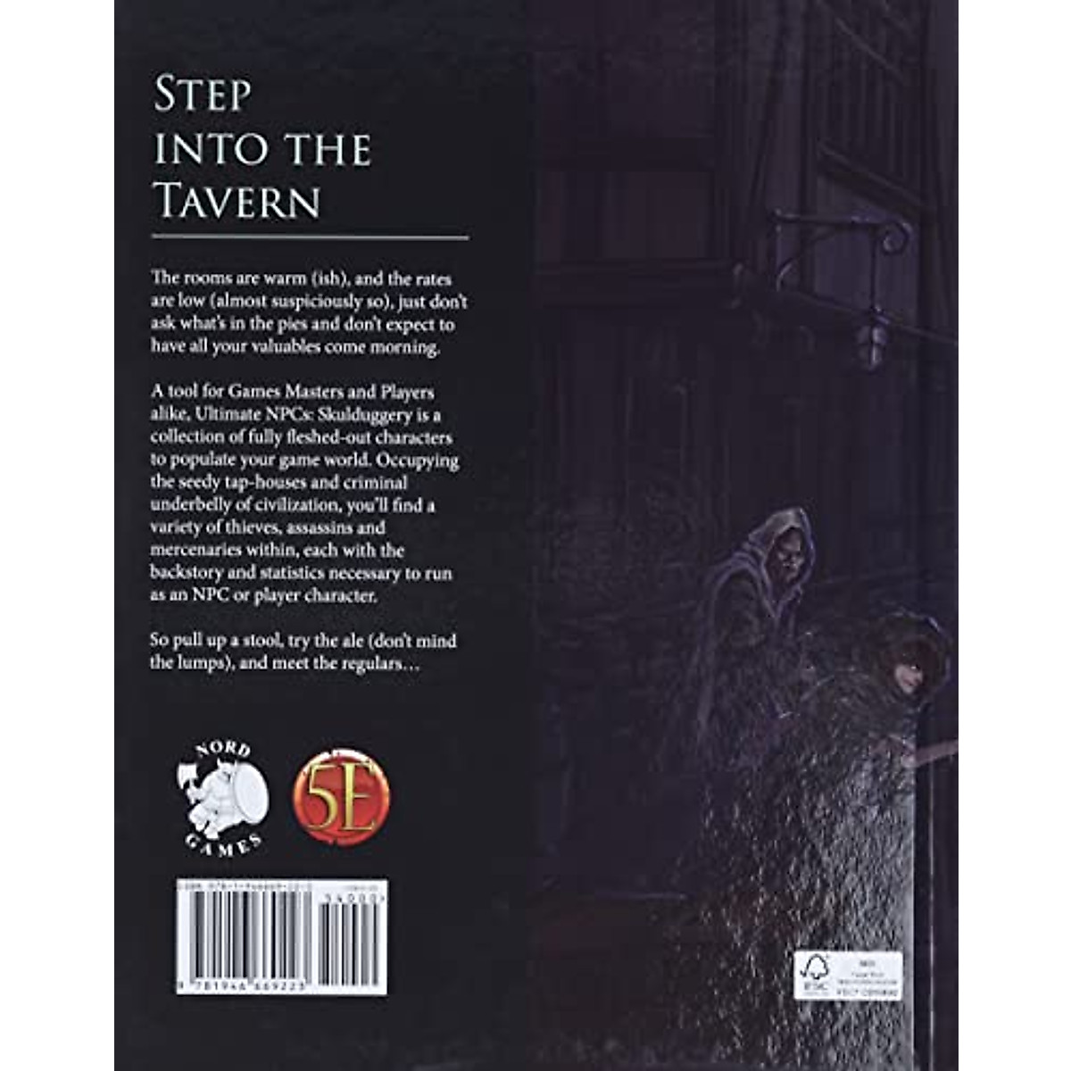 Nord Games: Ultimate NPCs: Skulduggery - Hardcover RPG Supplement Book, Full-World Character Collection, Roleplaying Game, 5e D&D Compatible, 323 Pgs