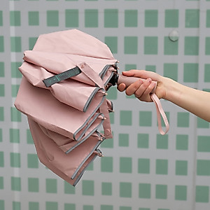 BAODINI Umbrella for Rain Windproof Travel Compact Automatic Folding Umbrella for Men-Women's Big Umbrella for Car Backpack