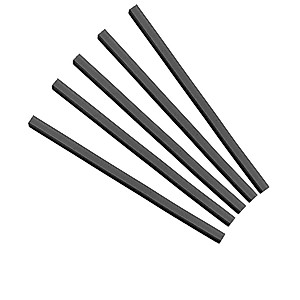 LTKJ 5PCS Black MnZn Ferrite Rod Bar Loopstick for Radio Antenna Aerial Crystal AM 10X200mm