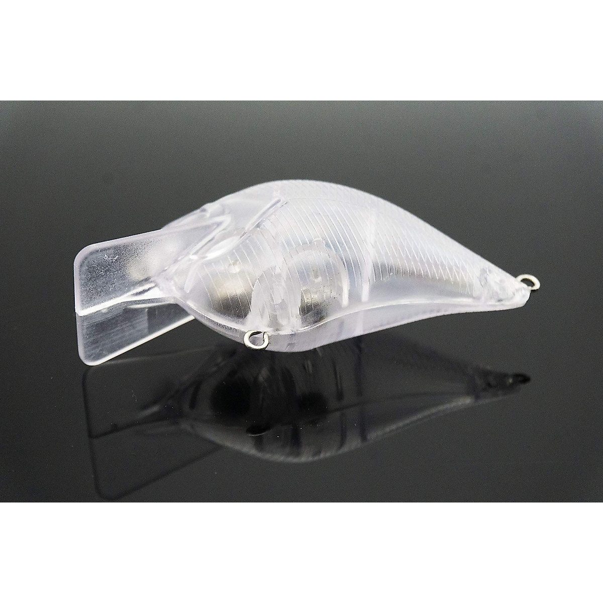 10PCS Unpainted Lure Blanks with 7mm Free Fishing Eyes 13.73g 7.6cm Crankbait Simulation Blank Body Clear Hard Baits Trout Salmon Swimming Sea Bait Topwater Freshwater Plastic Minnow Lure 364 7mm