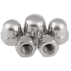 50Pcs Acorn Dome Cap Head Assortment Kit 304 201 316 Stainless Steel Hexagon Decorative Cap Acorn Cap