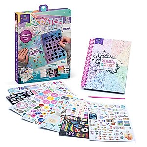 Craft-tastic — Scratch and Sticker Interactive Journal — Activity Book Packed with Fun Quizzes, 550+ Stickers, Creative Doodle Prompts, and More!