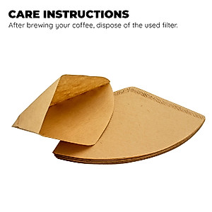 Jacent Fill N Brew Disposable #2 Coffee Filters, Cone Shape - 100 Count per Pack, 1 Pack