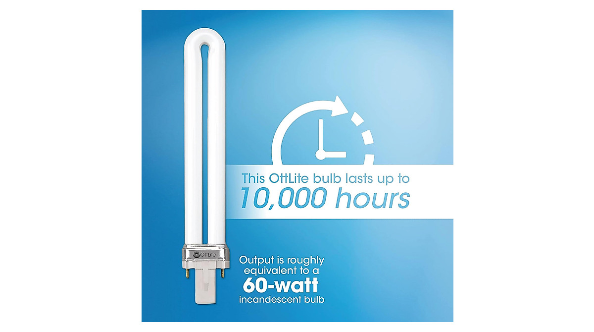 OttLite 13W Folding Desk Lamp - Natural Daylight, Portable & Adjustable