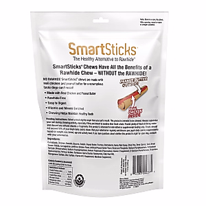 SmartBones SmartSticks, Treat Your Dog to a Rawhide-Free Chew Made With Real Meat and Vegetables