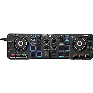 Hercules DJ Starter Kit | Starlight USB DJ Controller with Serato DJ Lite Software, 15-Watt Monitor Speakers, and Sound-Isolating Headphones