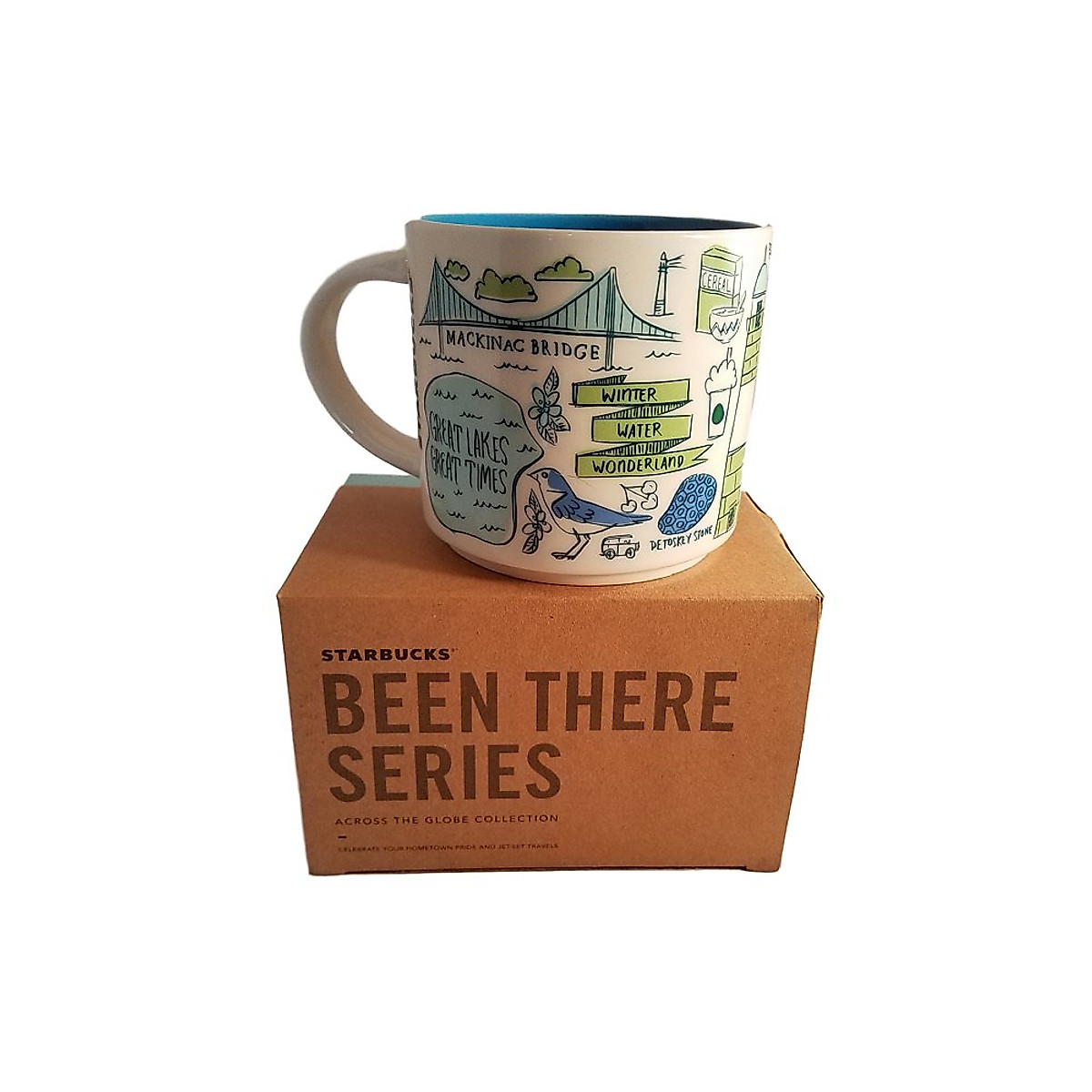 Starbucks Michigan Been There Series Ceramic Coffee Mug, 14 oz