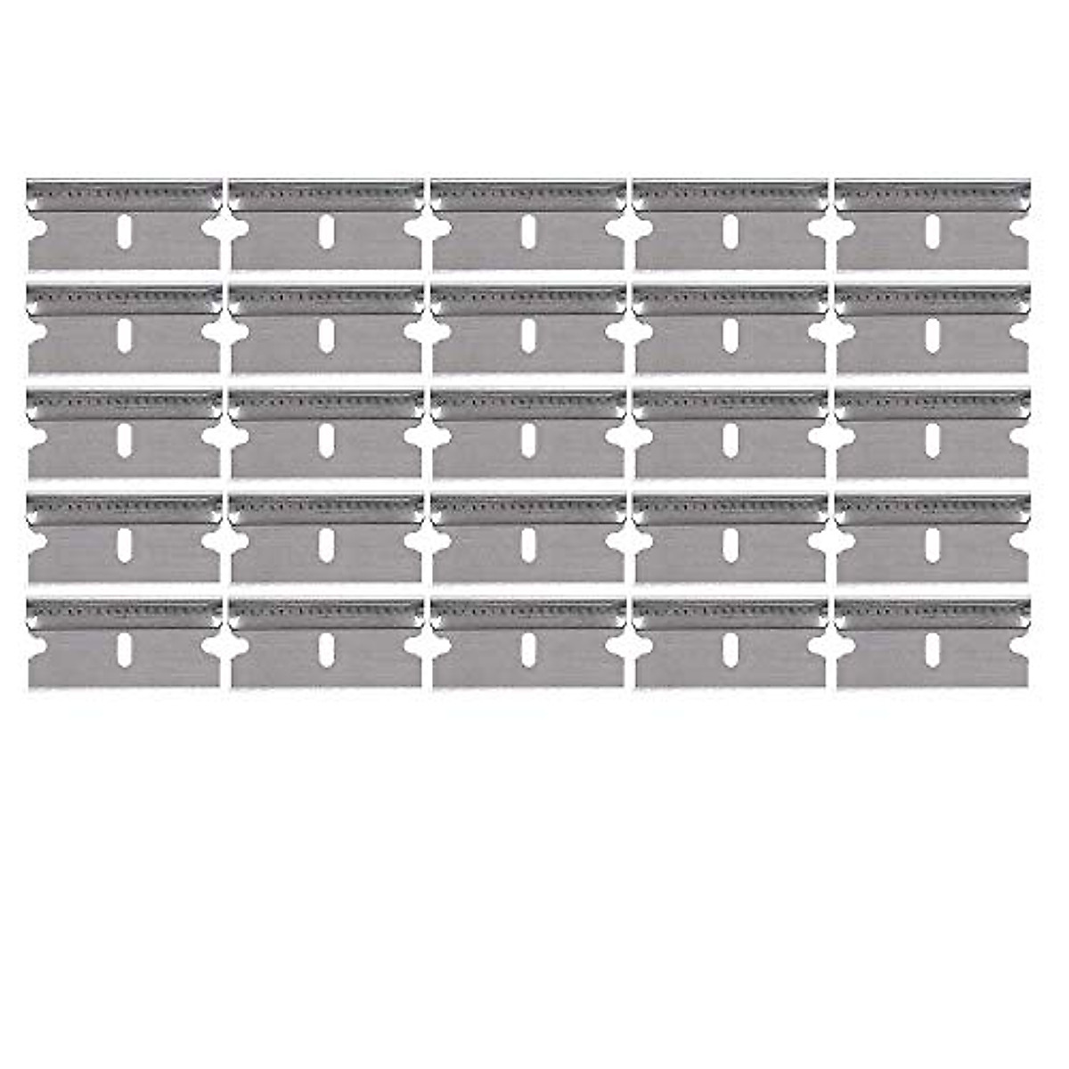 Replacement Razor Blade Scraper Blades (25 Blades) - #9 .009" 1.5"w- Compatible with Werxrite RetraGuard Scrapers & Other Tools