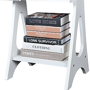 HOUAGI Mirror Jewelry Cabinet Standing,60.23" H Jewelry Armoire Organizer with Sliding Vertical Full Length Mirror,1 Layer of Storage Under the Frame,4 Angels Adjustable