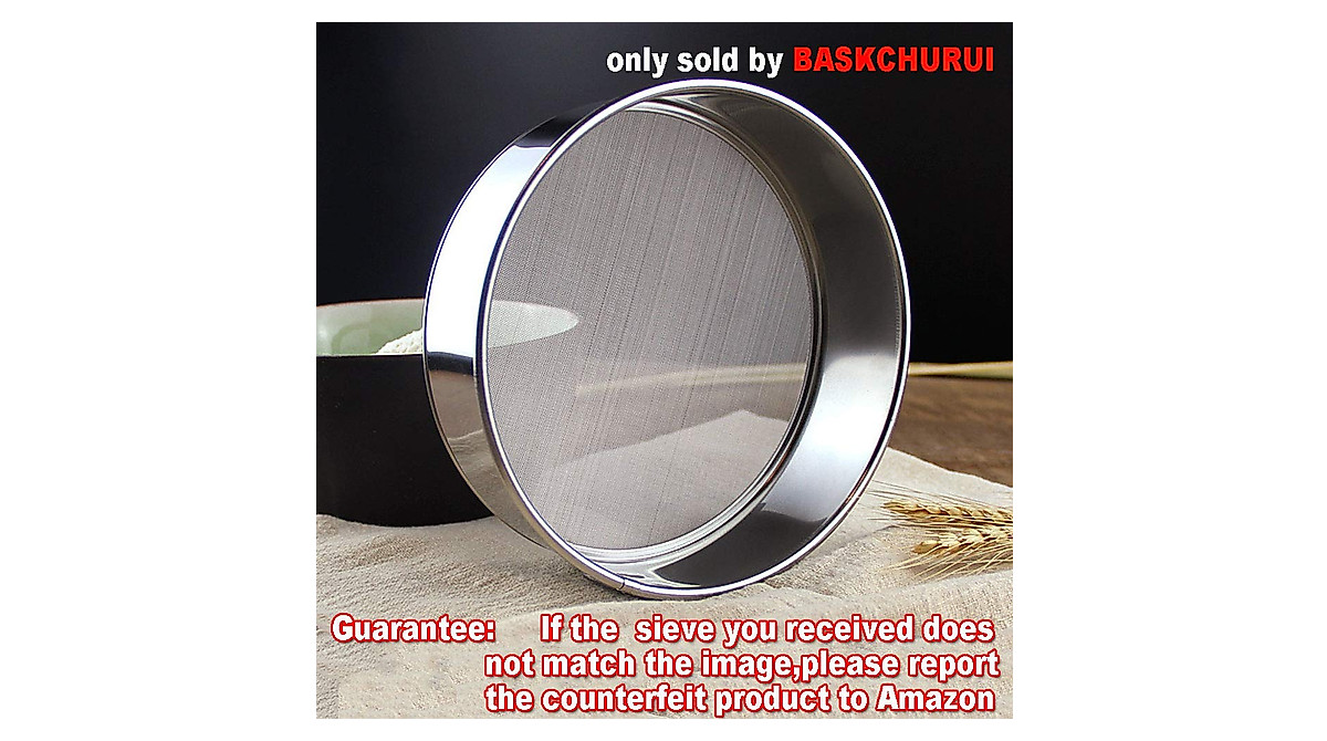 Premium Stainless Steel Flour Sifter 6-Inch 60 Mesh for Baking