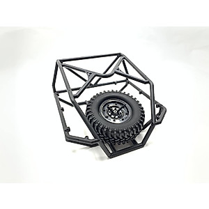 1/10 Scale RC Rock Cralwer Rear Bucket Roll Cage Kits w/o Wheels for Axial SCX10 AX90014 AX90016 AX90022 AX90059 AX80046 4X4 Truck Toy Cars