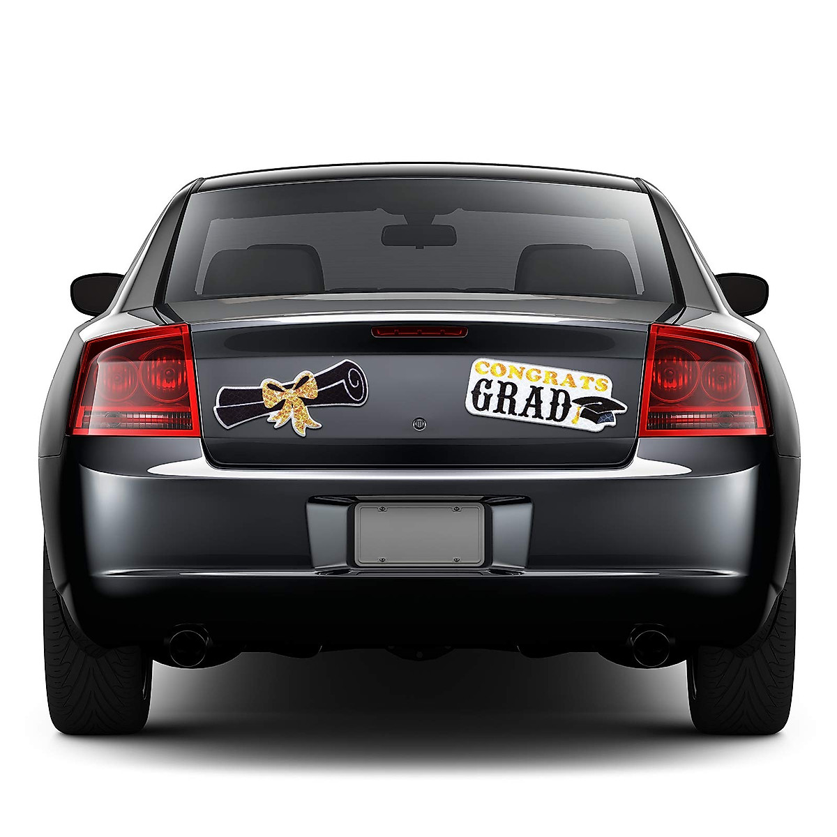 5 Pieces Reflective Car Magnetic Kit Graduation Gnome Magnet Car Refrigerator Decorations Waterproof Magnet Decoration for Car Fridge Garage Mailbox Vehicle Truck