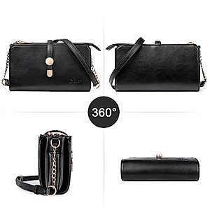 CLUCI Small Crossbody Bag for Women Clutch Handbag,PU Leather Shoulder Purse with Adjustable Strap