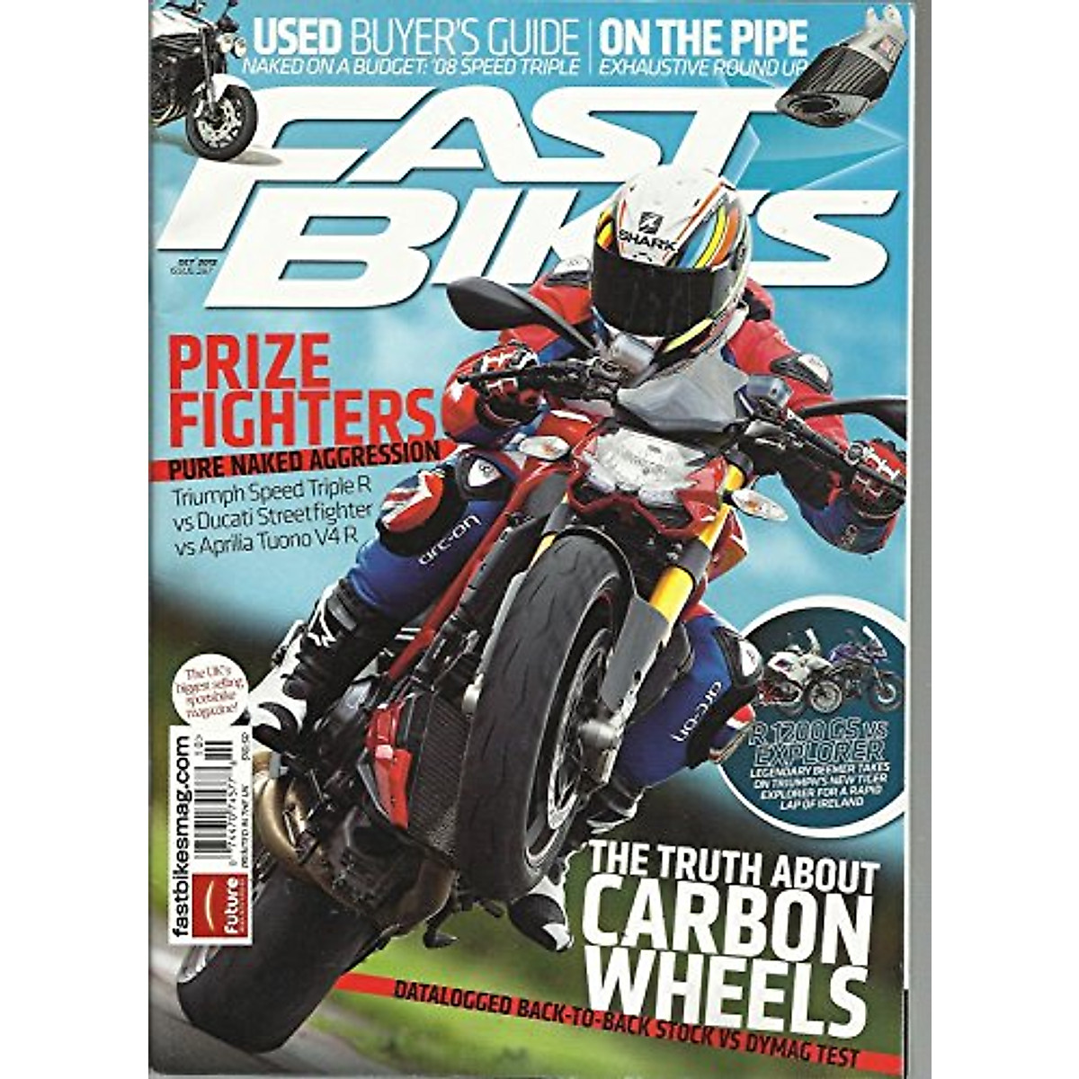 FAST BIKES, OCTOBER, 2012 (THE TRUTH ABOUT CARBON WHEELS) ON THE PIPE