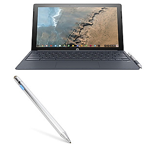 BoxWave Stylus Pen Compatible with HP Chromebook x2 - AccuPoint Active Stylus, Electronic Stylus with Ultra Fine Tip for HP Chromebook x2 - Metallic Silver