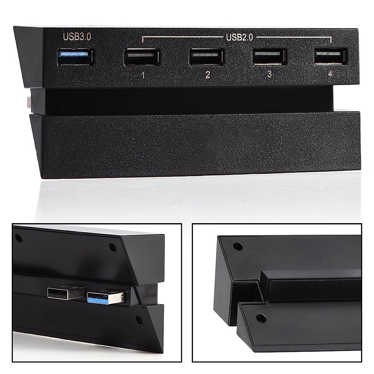 USB Hub 5-Port Portable Wear-Resisting Compatible with Game Console