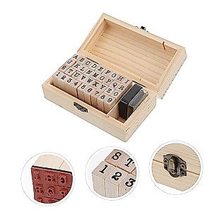 Letter Flash Cards 1 Set Hand Stamp Scrapbook for Stamps Wooden Stamps for Wood DIY Letter Flash Cards Craft Sets Stamps Set Hand Account Stamp Stamper Seals Small Card Kits