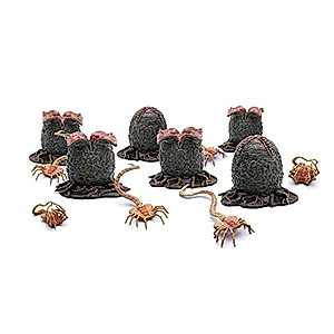 Hiya Toys Aliens: Ovomorph & Facehugger 1:18 Scale Action Figure Set, Multicolor