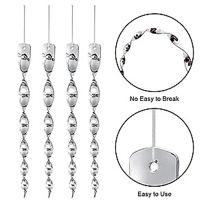 Bird Scare Reflective Hanging Decoration, Effective Bird Control Device with Reflective Rope to Keep Birds Away for Garden Patio Balcony Windows Tree