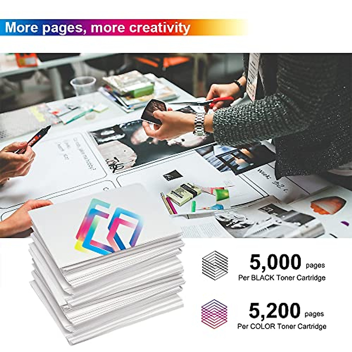 CHENPHON Remanufactured Xerox VersaLink C500 C505 Toner Cartridge Replacement for Xerox 106R03862 106R03863 106R03864 106R03865 for Xerox C500 C500N C500DN C505 C505S C505X Printer (KCMY 4-Pack)