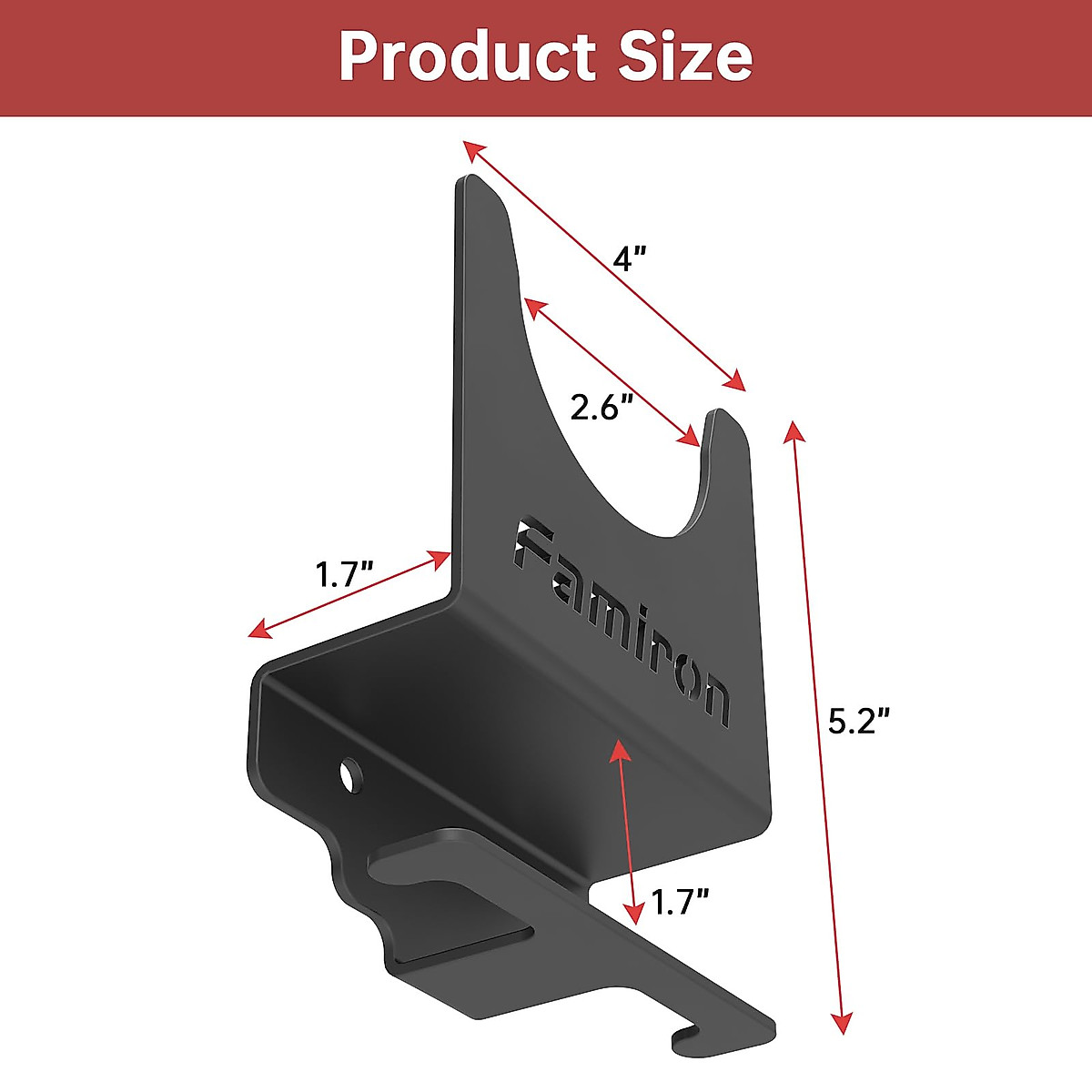 Famiron 2 PCS Angle Grinder Holder,Angle Grinder Stand Tool Wall mount Bracket for 5inch Grinder,Angle Grinder Storage Rack for Cutters,Polishers