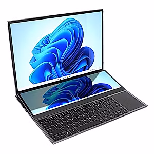 Yoidesu Dual Screen Laptop 16in and 14in Screen for Win11/10 for Intel Core I7 Processor, 16GB DDR4 RAM 512GB PCIe SSD, 13600mAh Battery 28.6mm Ultra Slim Split Screen Laptop