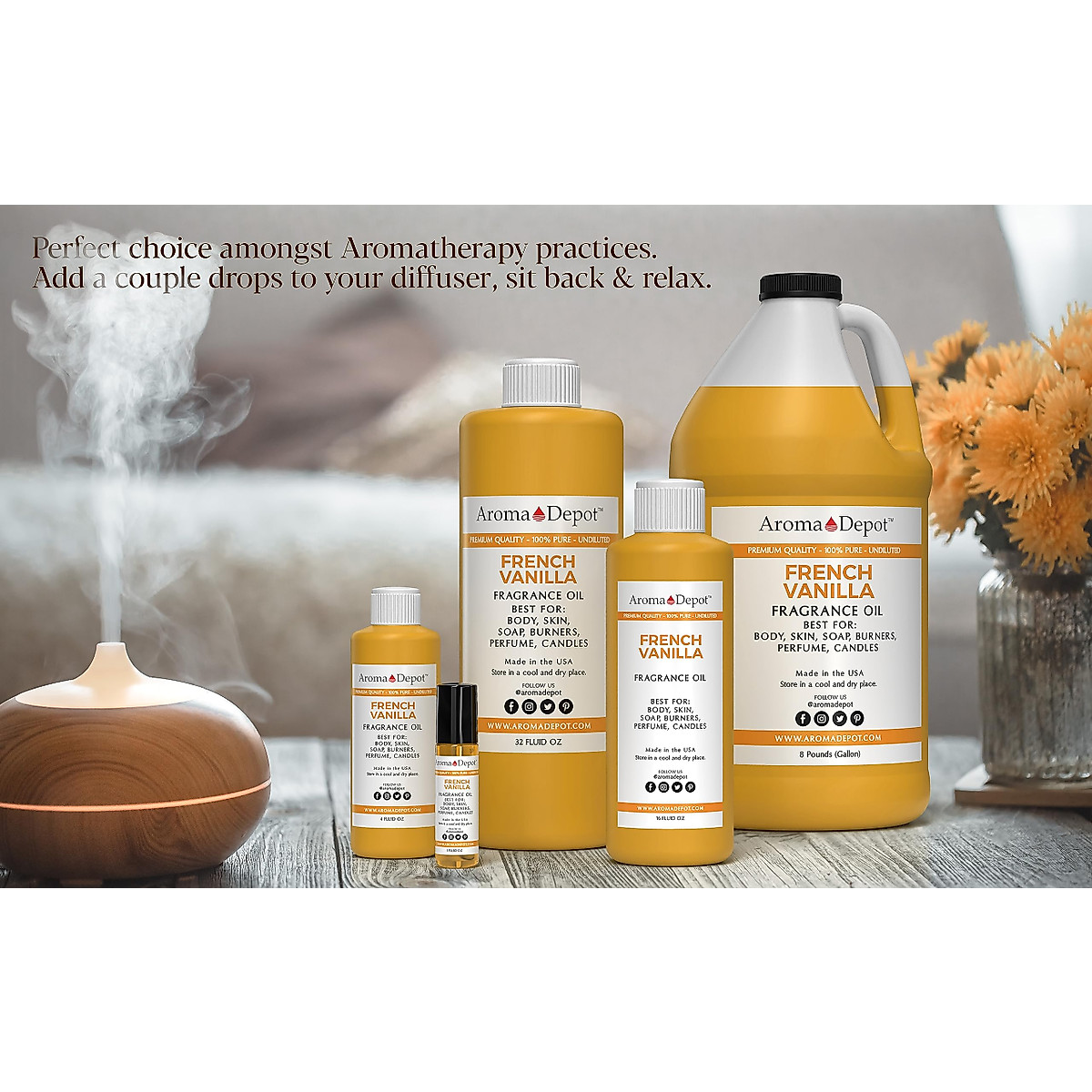 30ml. French Vanilla Roll-on Perfume/Skin Body Fragrance Oil. Our Interpretation, Pure-Uncut. Add a Few Drops to Your Aromatherapy Diffuser. Smell Good All Day, Any Day!