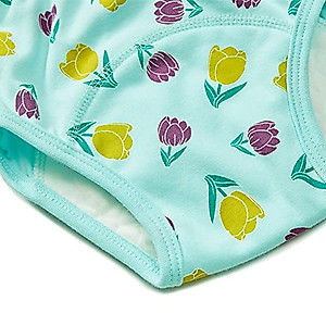 Skhls Training Pants Underwear for Toddler Girls Potty Training Floral Print Multipack, 6 Pack 5T