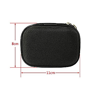 Earphone Case Portable Oxford Bag Holder with Two-Way Zipper for IEM, Earmold, Hearing Protector and Most Earphones