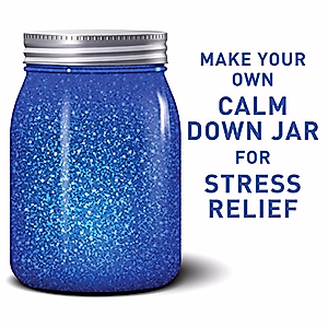 24 Pack Glitter Powder - Brightly Colored Loose Dust - Kids Fine Glitter Pack Shake Jars - Perfect for Holiday Crafting