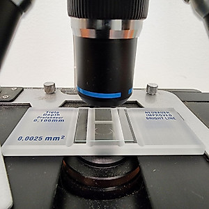 Microyn Improved Neubauer Hemocytometer, Cell Counting Chamber with Bright Line and Two Cover Glasses.