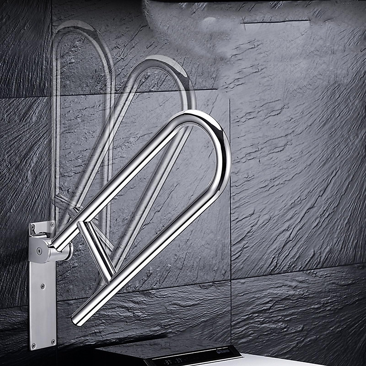 Grab Bars for Bathtubs and Showers, 23.6in Handicap Grab Bars Rails, Easy to Install Shower Grab Bar, Bathroom Safety Rails for Seniors Elderly Disabled