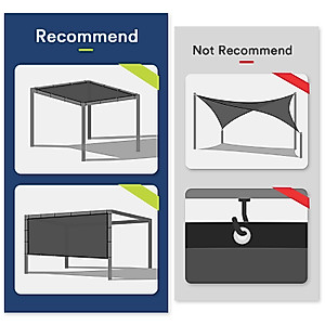 VICLLAX 90% Shade Fabric Sun Shade Cloth Privacy Screen with Reinforced Grommets for Outdoor Patio Garden Pergola Cover Canopy 10x14 FT, Dark Grey