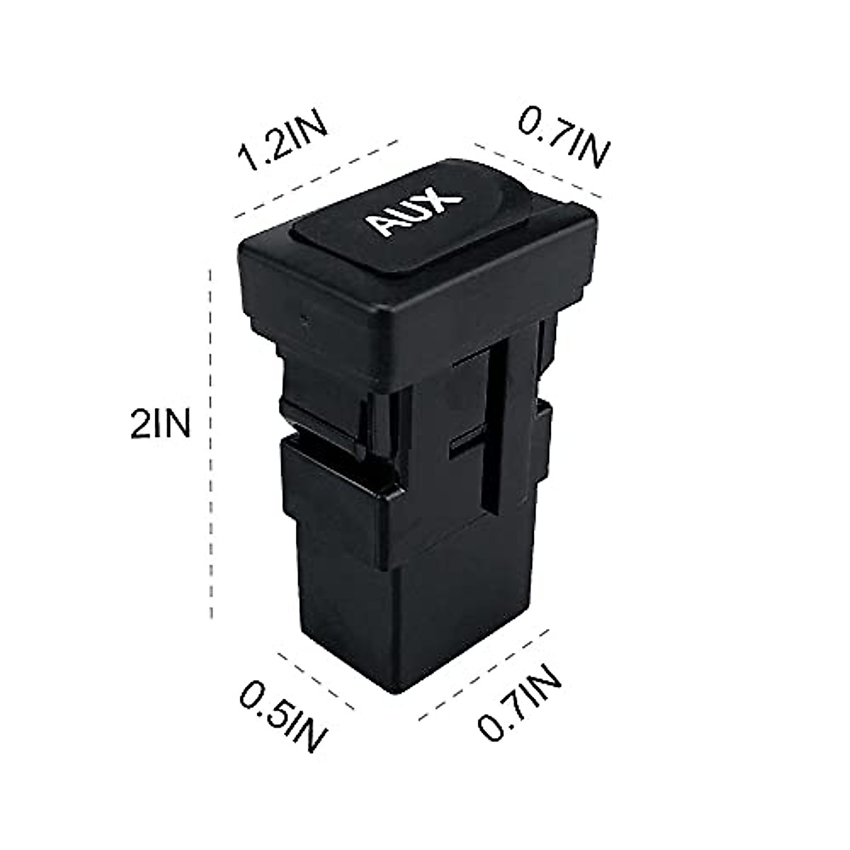 Auxiliary Input Jack Aux Port Audio Adapter Compatible with 2005-2009 Toyota Camry RAV4 Prius Yaris FJ Cruiser 4Runner Lexus ES350 LS460 Replacement for 86190-06010 86190-53010