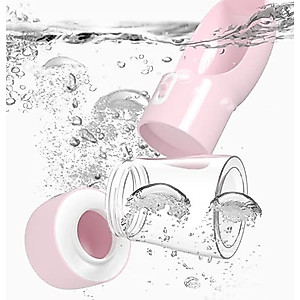 madeking Dog Water Bottle Portable Pet Water Bottle Leak Proof Dog Water Dispenser and Food, Lightweight Dog Travel Water Bottle Bowl for Walking and Trave (Pink)