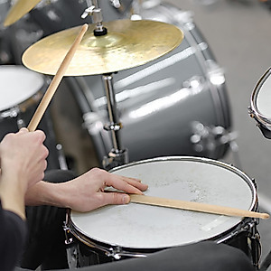 Suwimut 12 Pairs 7A Drum Sticks, Classic Maple Wood Tip Drumsticks for Kids Beginners Students, Rock Band Musical Instrument Percussion Accessories, Consistent Weight and Pitch