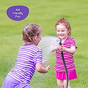 Hose Nozzle [Blue] Heavy Duty Hose Sprayer With 10 Adjustable Watering Patterns - Thumb Control Design, Comfortable Ergonomic Grip, Garden Hose Nozzle for Watering Plants & Lawns. Fun Showers/Cleaning