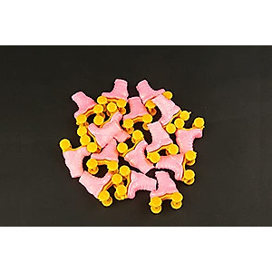 CJGILL 5 Pair / lot Pink Roller Skates Shoes for Barbie Doll Fashion Short Boots (Color: A01)